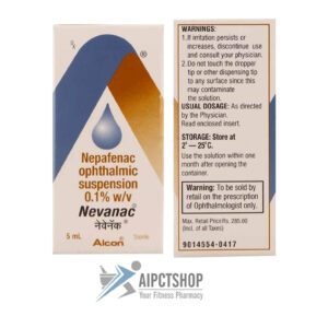 Buy Nevanac (Nepafenac) .1% 5 ml eye drops online - aipctshop.com