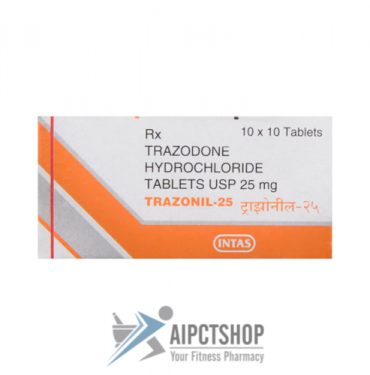 Buy Trazonil (Trazodone) 25 mg 100 tablet online - aipctshop.com