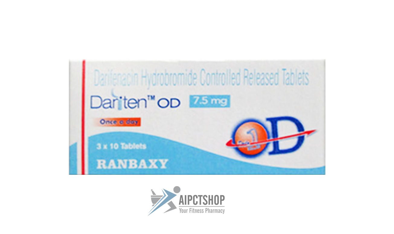 Buy Dariten (Darifenacin) 7.5 mg 30 tablets online - aipctshop.com