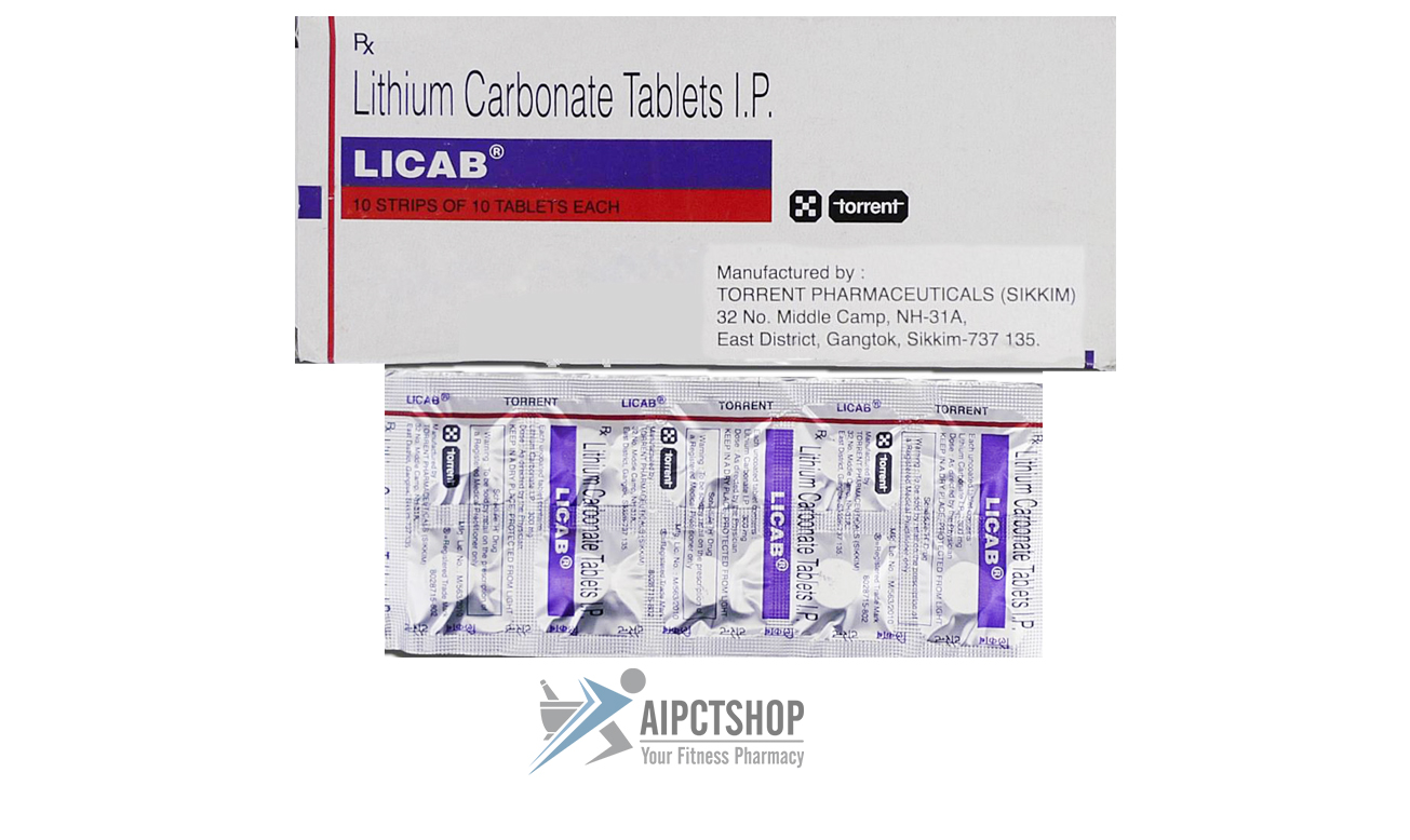 Buy Licab (Lithium Carbonate) 300 mg 100 tablets onine - aipctshop.com