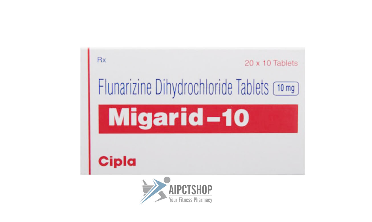 Buy Migarid (Flunarizine) 10 mg 200 tablets online - aipctshop.com