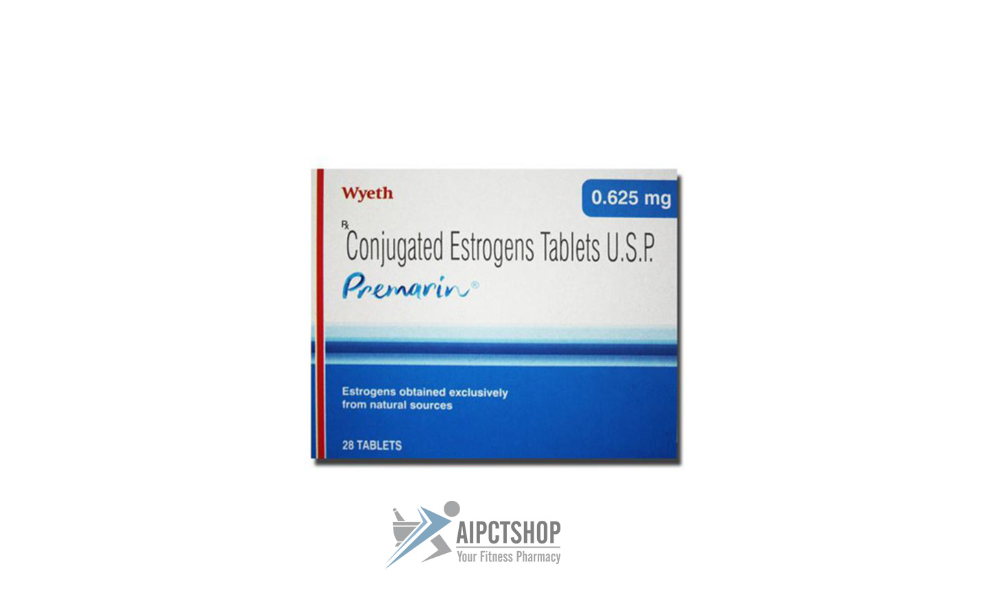 Buy Premarin (Conjugated Estrogens) .625mg 28 tab online aipctshop.com