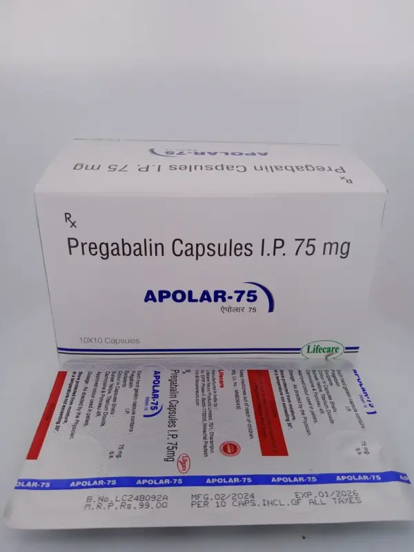 APOLAR 75 MG - 10 TABLETS - Aipctshop APOLAR 75: Comprehensive Relief ...