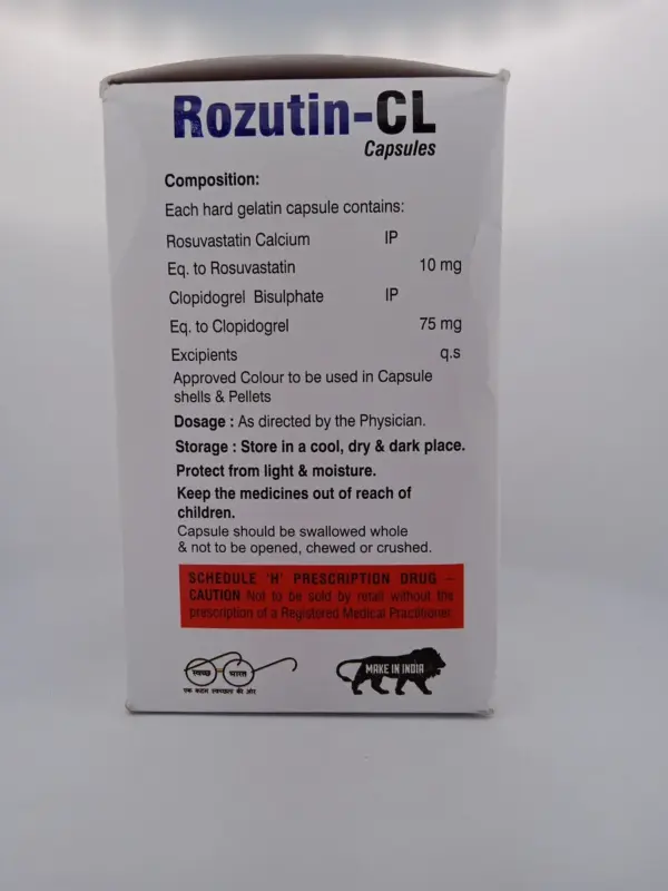 ROZUTIN-CL - 10 CAPSULES - Aipctshop ROZUTIN CL (Rosuvastatin ...