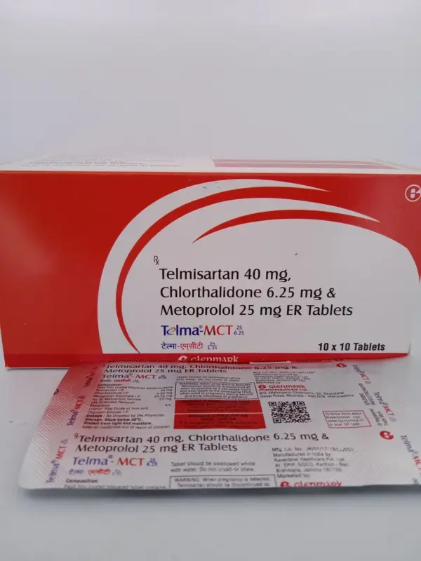 TELMA-MCT 25/6.25 - 10 TABLETS - Aipctshop TELMA-MCT 25/6.25 ...