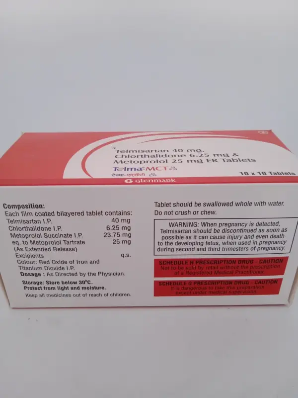 TELMA-MCT 25/6.25 - 10 TABLETS - Aipctshop TELMA-MCT 25/6.25 ...